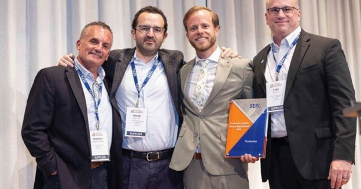 Frymaster Receives SEFA’s 2025 Outstanding Supplier – Heavy Equipment ...